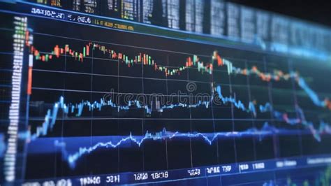 Stock Market Graphs And Charts Analytics For Earnings Business
