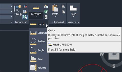 Autocad 2020 Quick Measure Autocad Youtube
