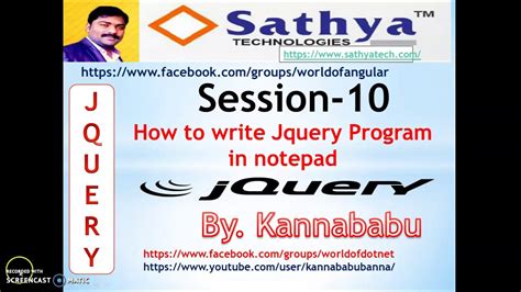 Jquery For Beginners 10 Youtube
