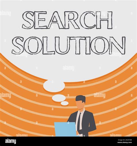 Text Caption Presenting Search Solution Word Written On An Action Or