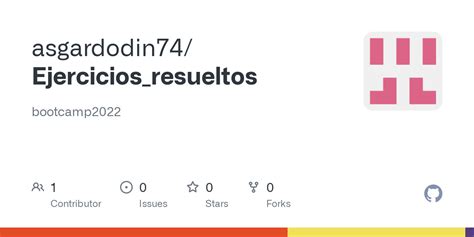GitHub Asgardodin Ejercicios Resueltos Bootcamp