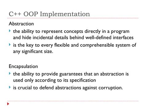 C Oop Implementation Ppt