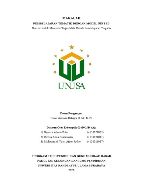 kel 3 makalah model nested pdf