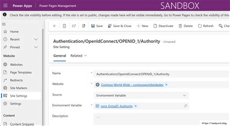 Power Pages Site Settings As Environment Variables The Readyxrm Blog By Nick Doelman