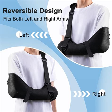 Arm Sling Shoulder Immobilizer Medical Arm Sling With Back Belt Fits