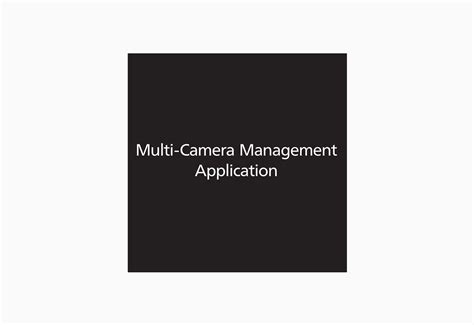 Multi Camera Management Application Canon Australia