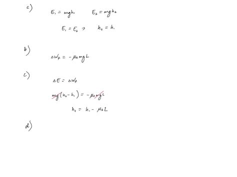 solved name 2 a block mass m starts at rest on a ramp at an