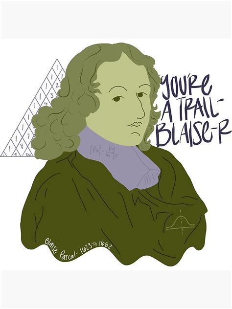 Blaise Pascal Poster For Sale By Laavrisart Redbubble