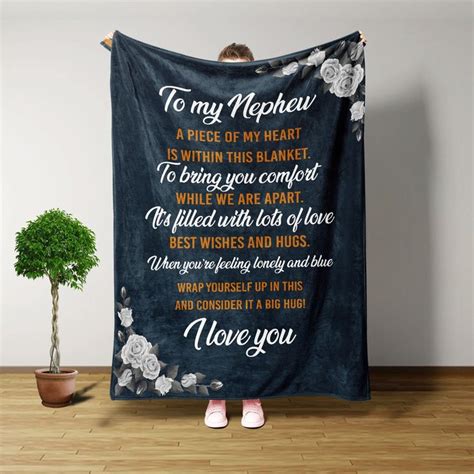 To My Nephew Blanket Floral Blanket T Ideas For Nephew T From