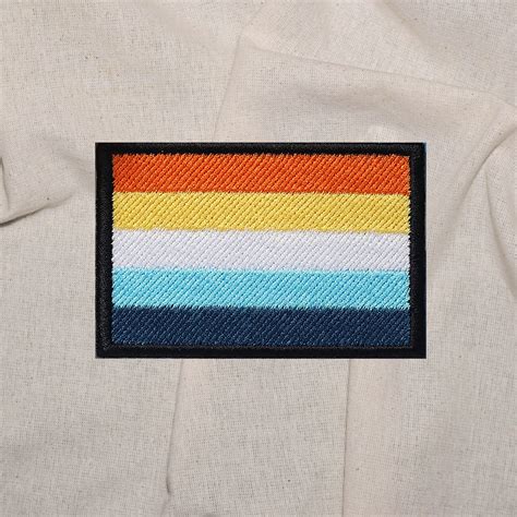 Iron On Aroace Flag Embroidered Patch Celebrate Diversity Equality Vibrant Durable Easy