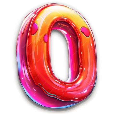 Premium Photo Numerical Number Zero In Creative Digital Art Style