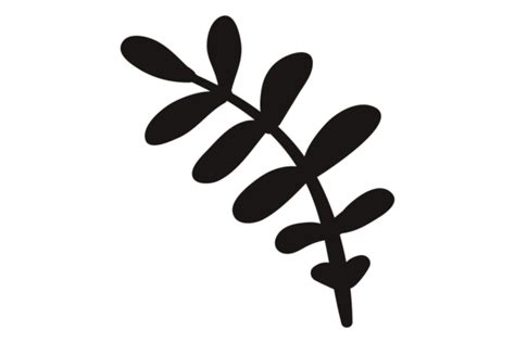 Leaves Branch Silhouette Black Floral M Graphic By Vectorbum · Creative Fabrica