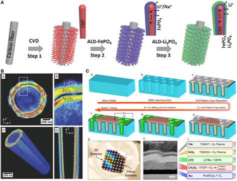 A Schematics Of 3d Cntsfepo4li3po4 Half Cell Battery Fabricated