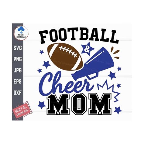Football And Cheer Mom Svg Football Cheer Mom Svg Proud Ch Inspire