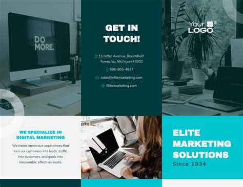 Marketing Agency Trifold Brochure Template Visme