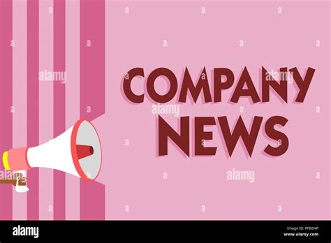 Word Writing Text Company News Business Concept For Latest Information And Happening On A