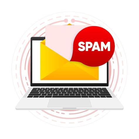 Premium Vector Spam Email Concept Of Virus Piracy Hacking And Security Mailbox Hacking Spam