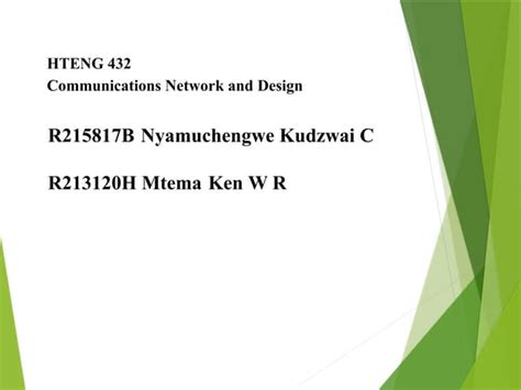 Communication Nertwork And Network Design Ppt