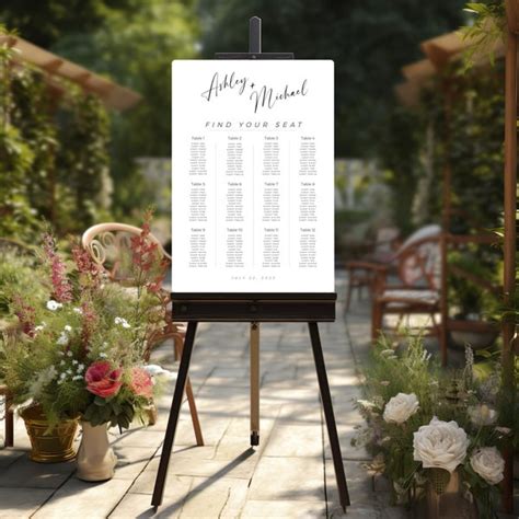 Seat Assignment Board For Wedding Etsy