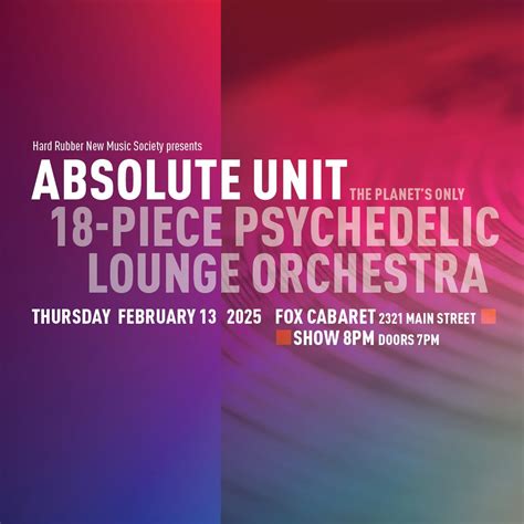 Absolute Unit — Fox Cabaret