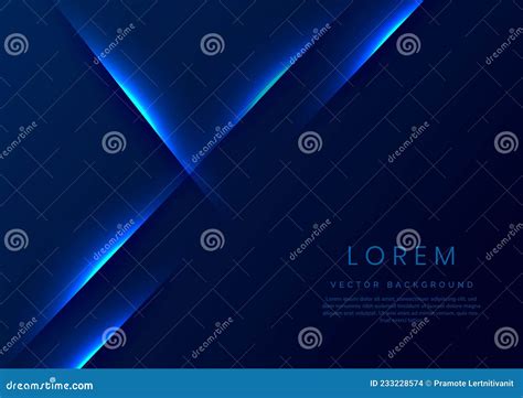 Template Corporate Abstract Dark Blue Gradient Stripes Overlap Layer Background With Lighting