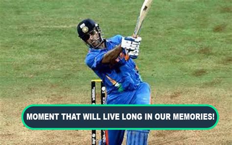 Mca To Make Memorial Of Ms Dhonis 2011 World Cup Winning Six At