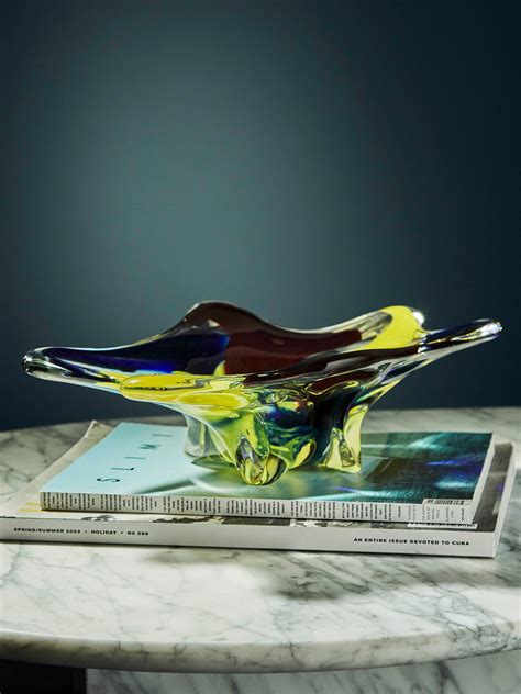 Antique And Vintage Mid Century Glass Bowl Modesens