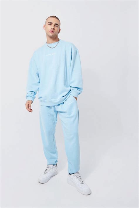 Lightweight Oversized Sweatshirt Tracksuit Boohoo Uk