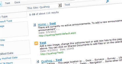Using The Sharedquerymanager To Display Relevant Search Parameters In A