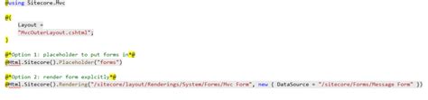 How To Render A Sitecore Mvc Form In An Aspx Page Ericas Sitecore