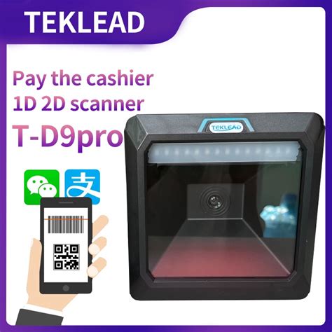 Teklead 2d Desktop Barcode Scanner Hangable Scanner High Speed