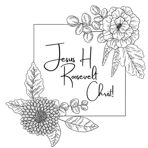 Jesus H Roosevelt Christ Outlander Svg Png Pdf Svg Bookish DIY