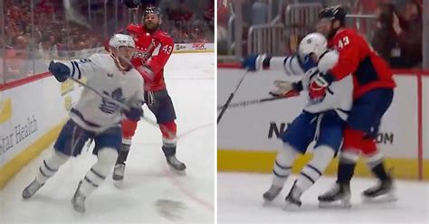 Fans Are Absolutely Furious Over Tom Wilson Swinging His Stick Against