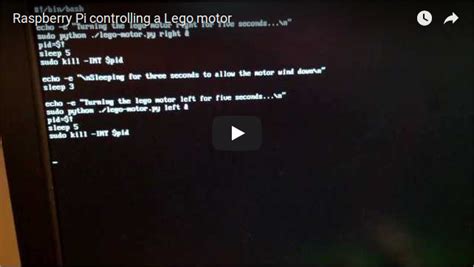 Controlling A Lego Motor With The Raspberry Pi Karlherrick