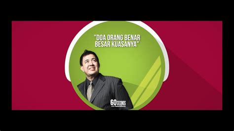 Doa Orang Benar Besar Kuasanya Youtube