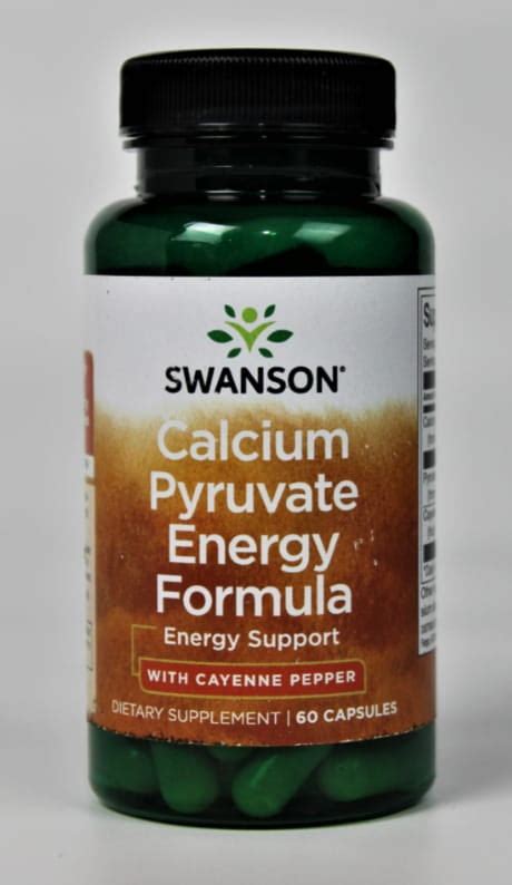 Swanson Calcium Pyruvate Energy Enhancer 60 Capsules