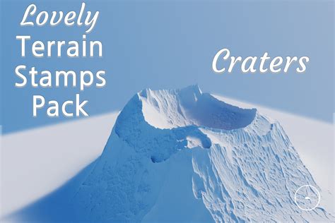 Lovely Terrain Stamps Pack Craters 3d Landscapes Unity Asset Store