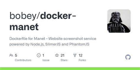 Github Bobey Docker Manet Dockerfile For Manet Website Screenshot Service Powered By Node