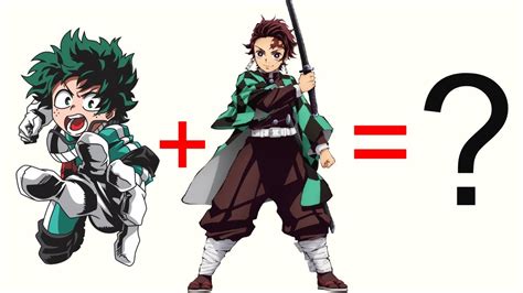 Deku Tanjiro Dibujo Anime Fusión Deku Y Tanjiro Youtube