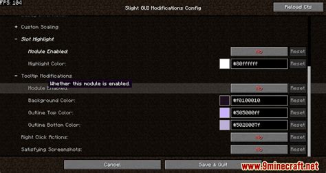 Slight Gui Modifications Mod 1192 1182 New Settings Mc Modnet