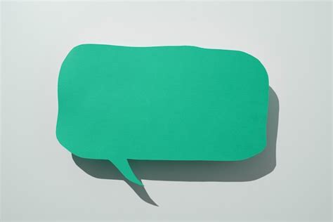 Premium Photo Color Paper In Shape Of Dialog Box With Important