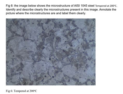 Solved Fig 6 The Image Below Shows The Microstructure Of