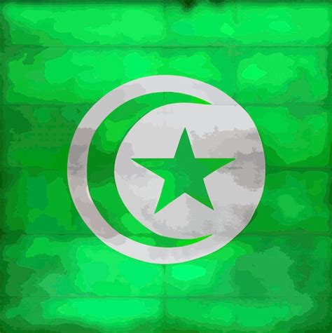 premium photo illustration of the algeria flag