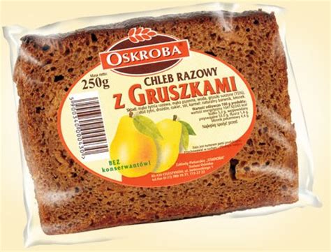 Oskroba Chleb Razowy Z Gruszkami Pieczywo Opinie Senior Pl Oskroba Chleb Razowy Z Gruszkami