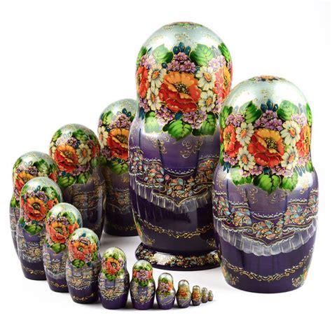 The Back Of An Expensive Collectible Nesting Doll From