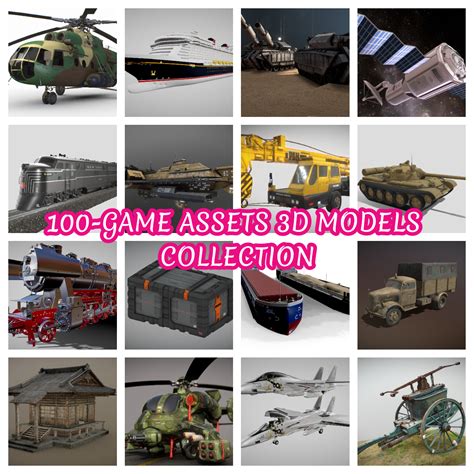 100 3d Models Collection Ready For Games Animation Ar Vr
