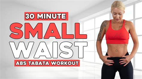 30 Min Small Waist Abs Tabata All Standing No Jumping Tabata Workout