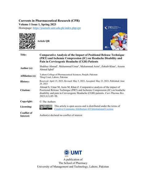 Pdf Title Comparative Analysis Of The Impact Of Positional Release