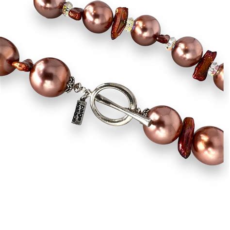 Paige Wallace Bead Necklace Copper Wag N Purr Shop