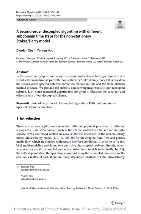 A Second Order Decoupled Algorithm With Different Subdomain Time Steps For The Non Stationary